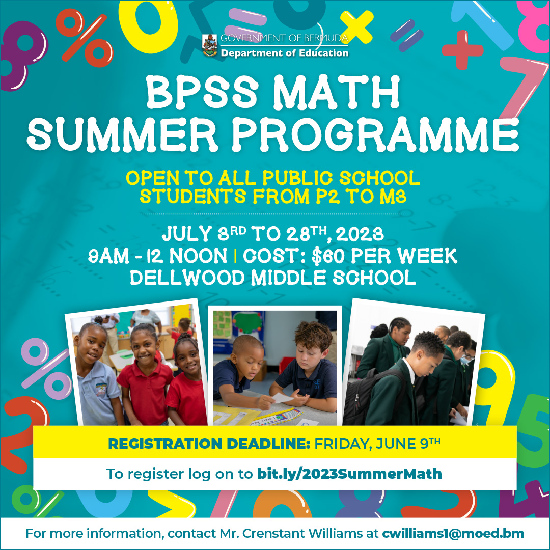 The Department of Education's Math Summer Programme for Bermuda Public ...