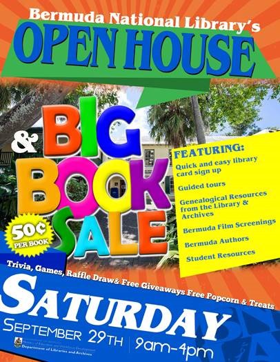 Bermuda National Library (BNL) Open House and BIG Book Sale ...