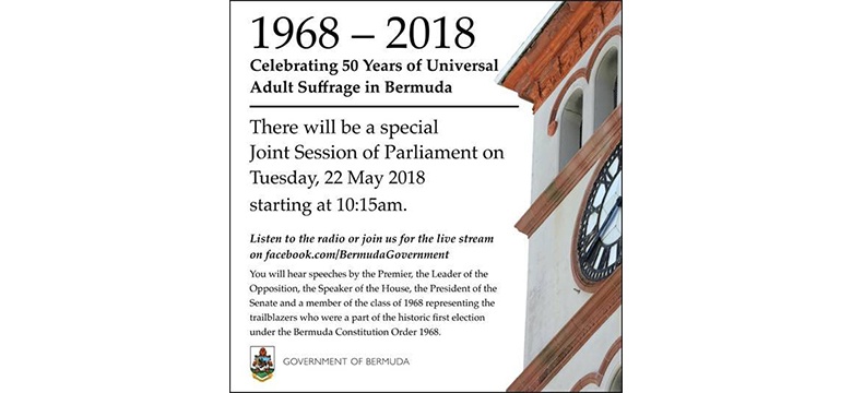 Universal Adult Suffrage | Government of Bermuda